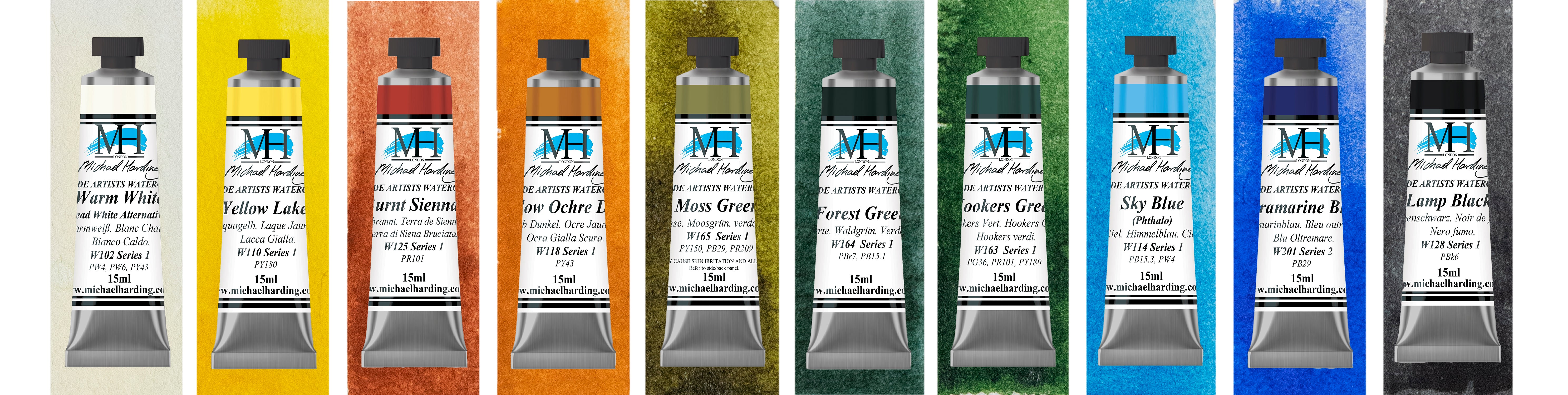 Michael Harding Watercolour Paint Traditional English Landscape Set 15 ...