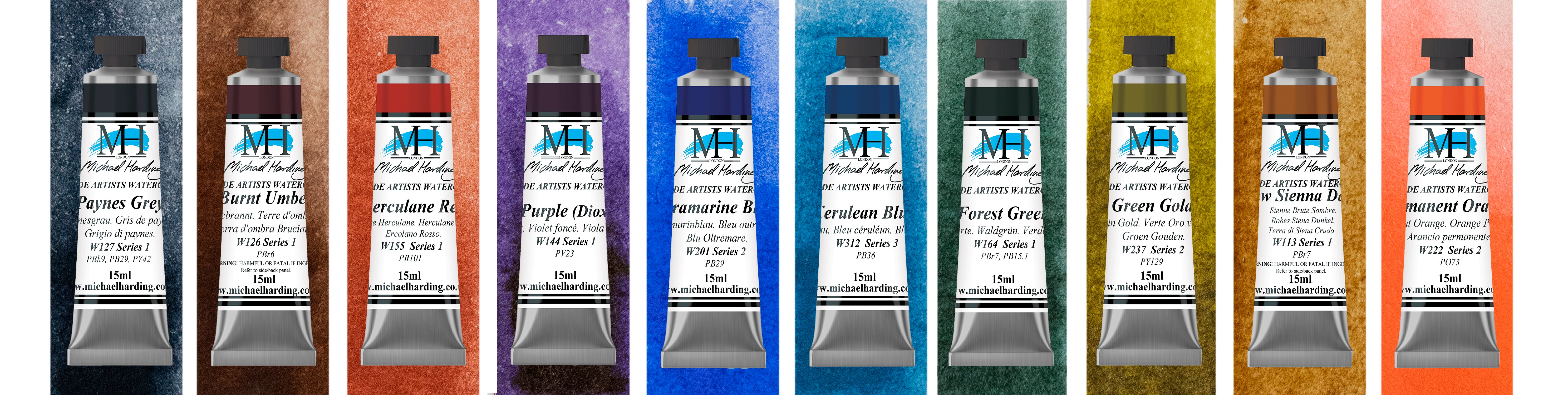 Michael Harding Watercolour Paint Wild Nature Set 15ml – Art Req Limited